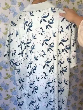 Puma | Shirts | Puma Mint Green Floral Polo With Navy Leaf Print | Poshmark